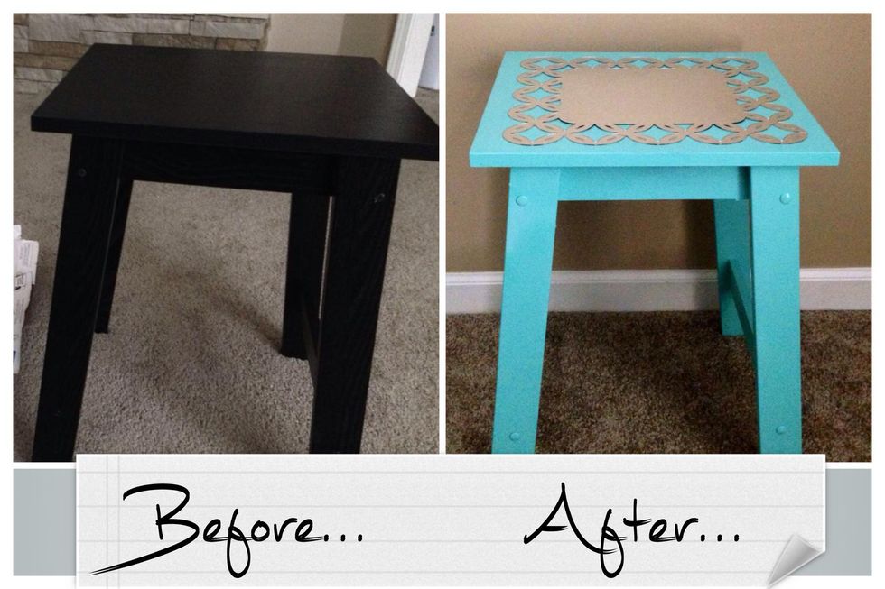 How to upcycle an end table - B+C Guides