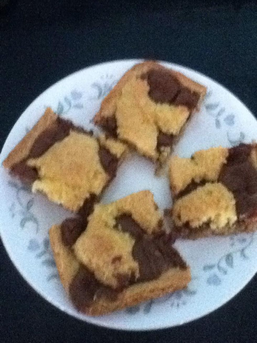 How to make rolo cake mix bars - B+C Guides