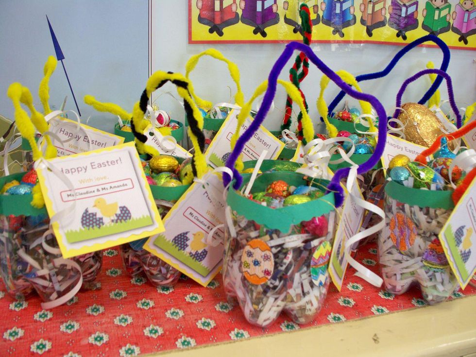 How to make plastic bottle easter baskets - B+C Guides