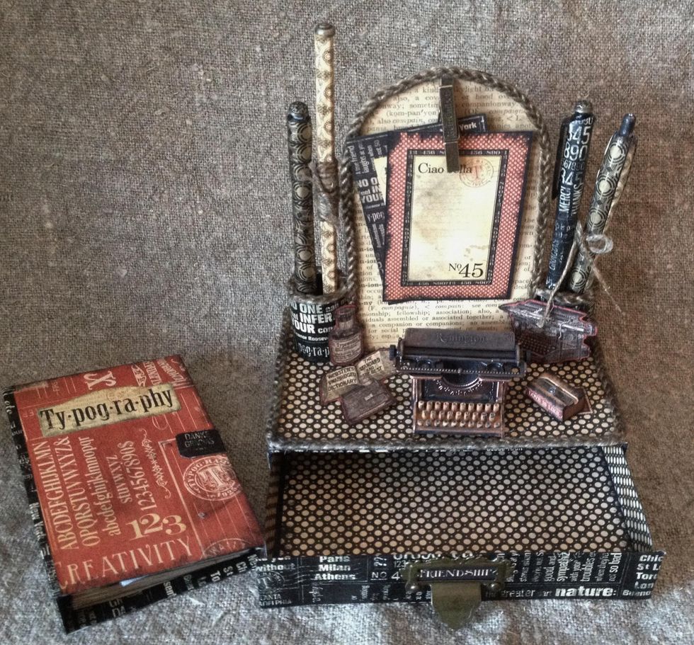 How to make a desktop writing set with a journal - B+C Guides