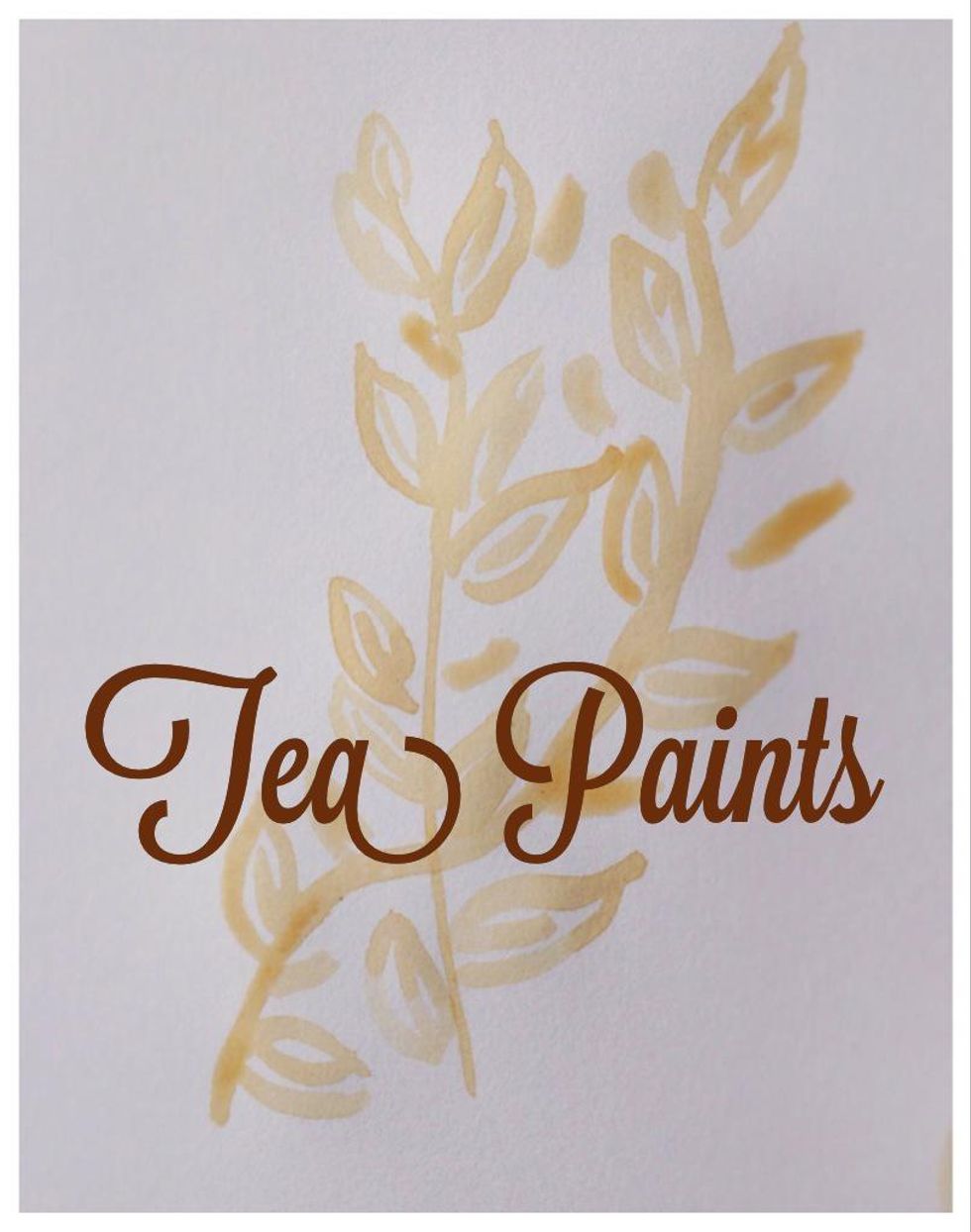 How to paint with tea🌿 - B+C Guides