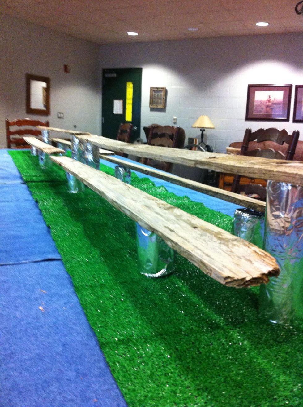 How to create super bowl football tablescape - B+C Guides