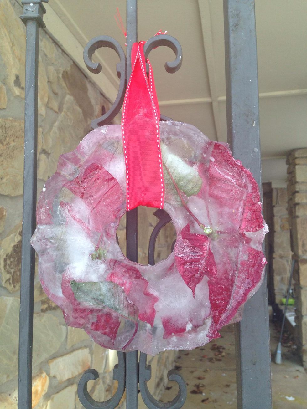 How to make an ice wreath - B+C Guides