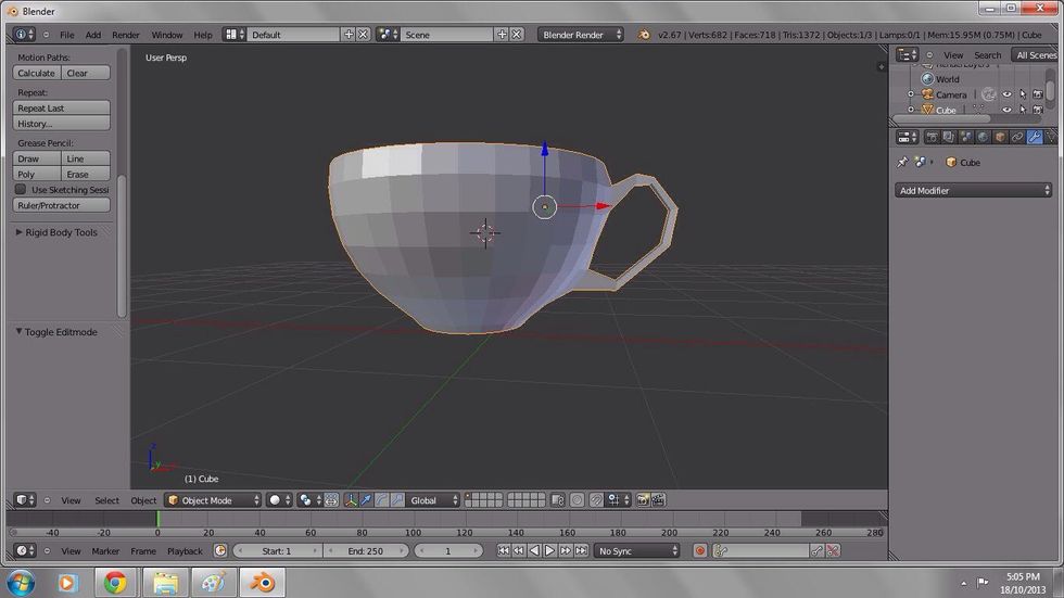How to create a 3d cup in blender - B+C Guides