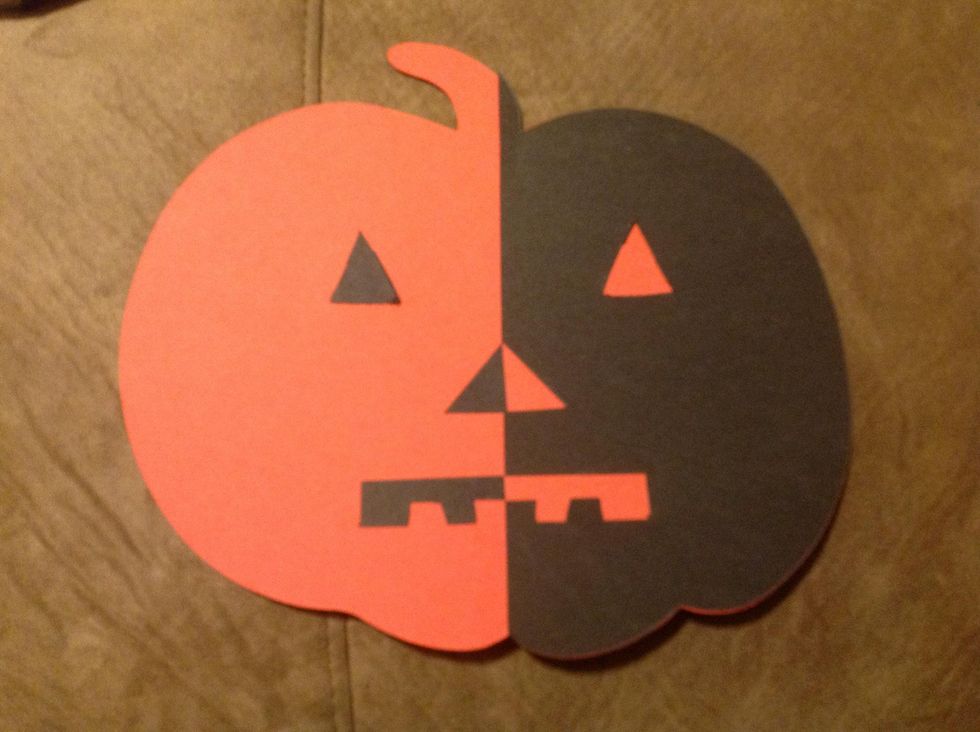 How to make a symmetry jack-o-lantern - B+C Guides
