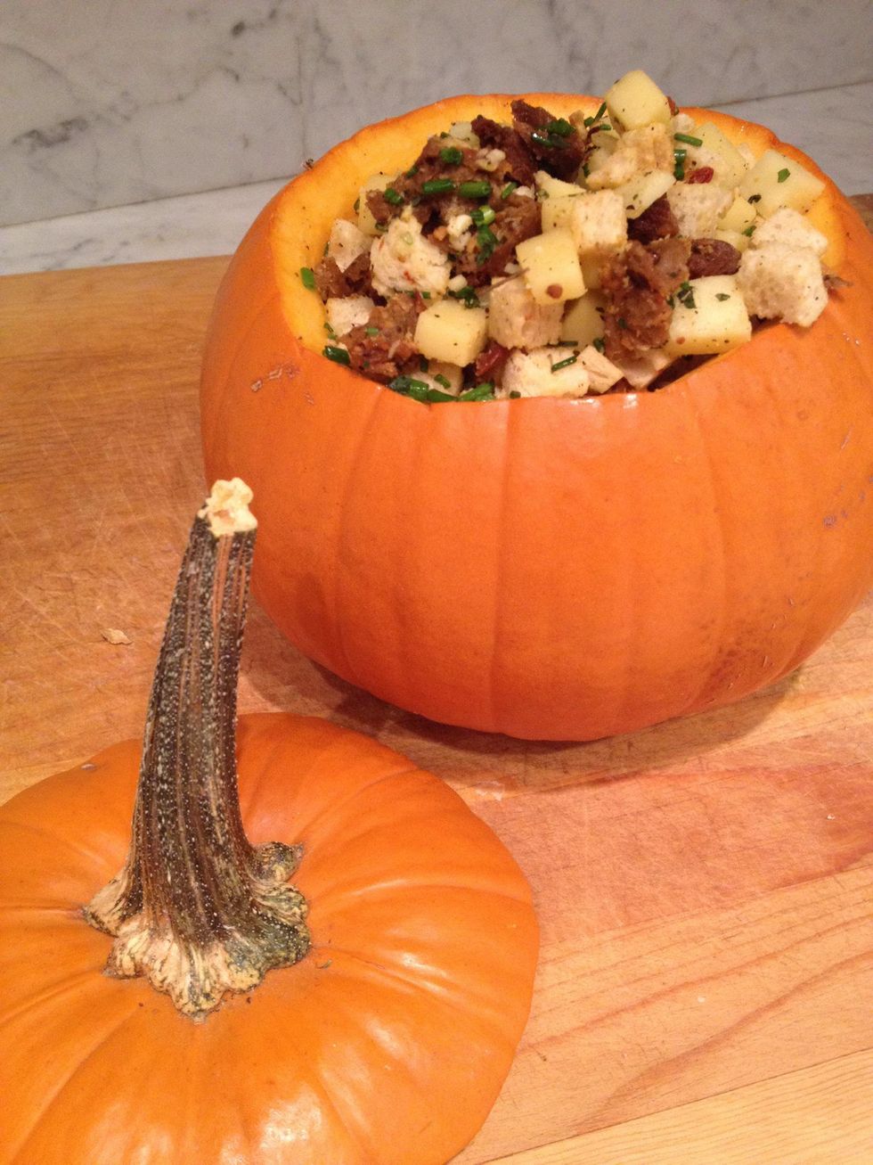 How to make a pumpkin stuffed with everything good - B+C Guides