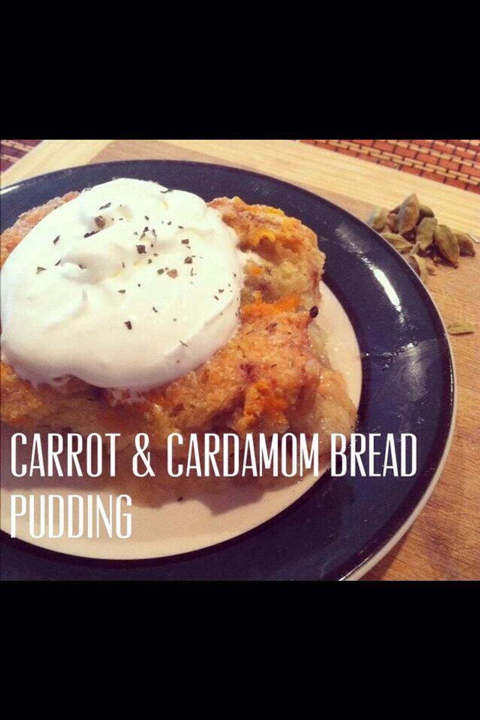 How to make a carrot and cardamom bread pudding - B+C Guides