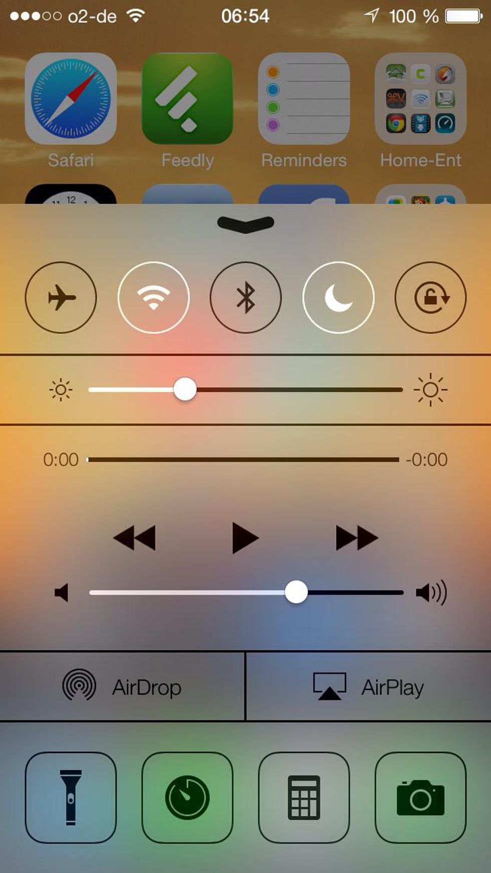 How to apply quick settings in the control center in ios7 - B+C Guides