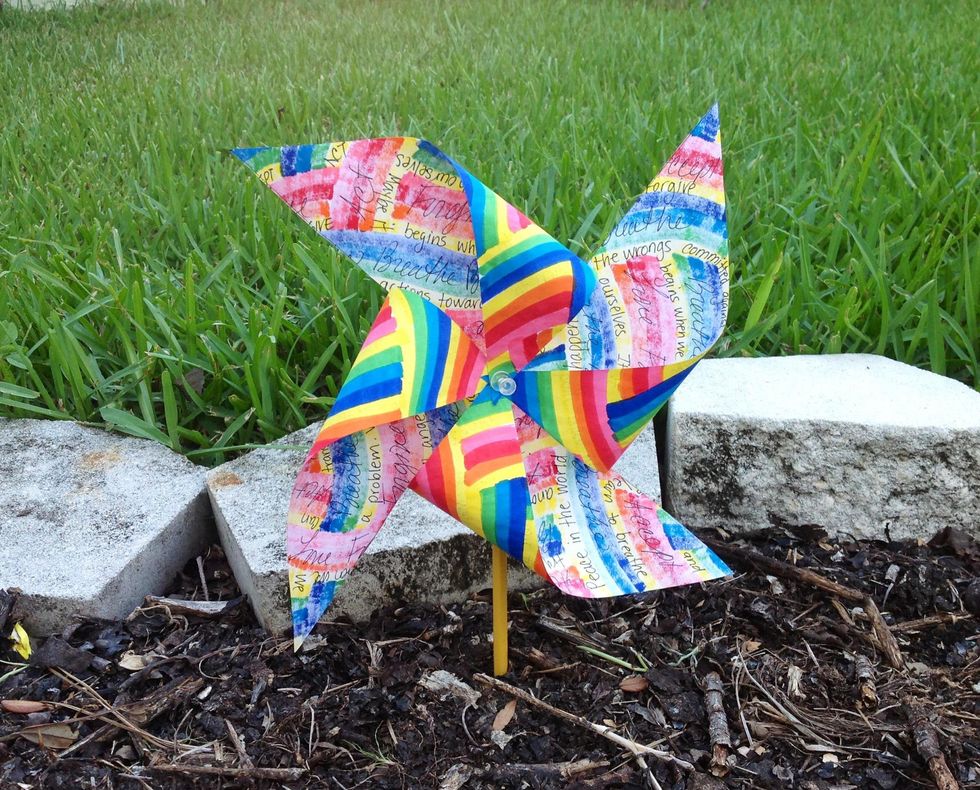 How to make a pinwheel for peace - B+C Guides