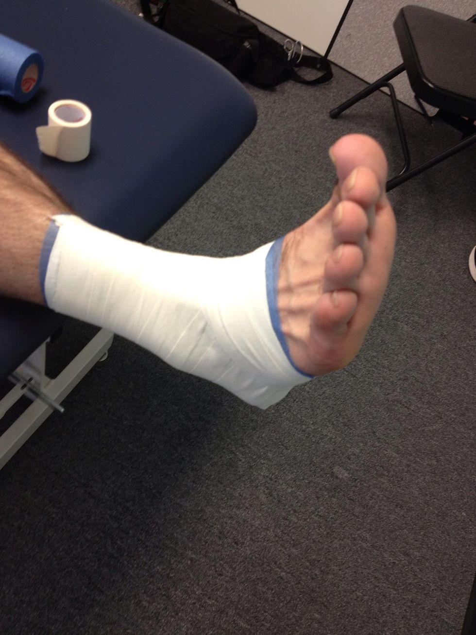 How to tape an ankle - B+C Guides