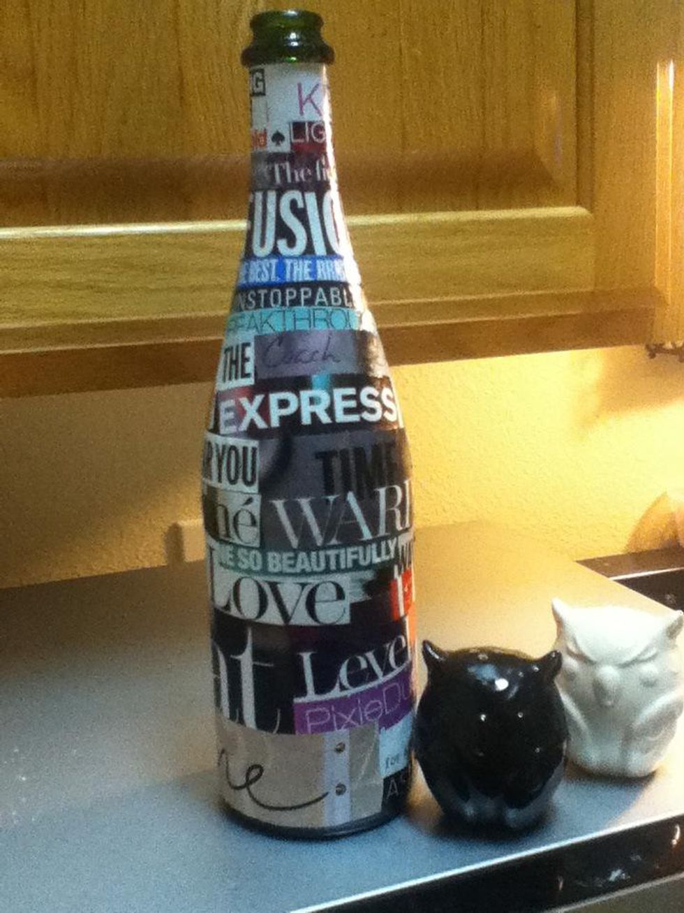 How to make a collage a wine/ cider bottle - B+C Guides