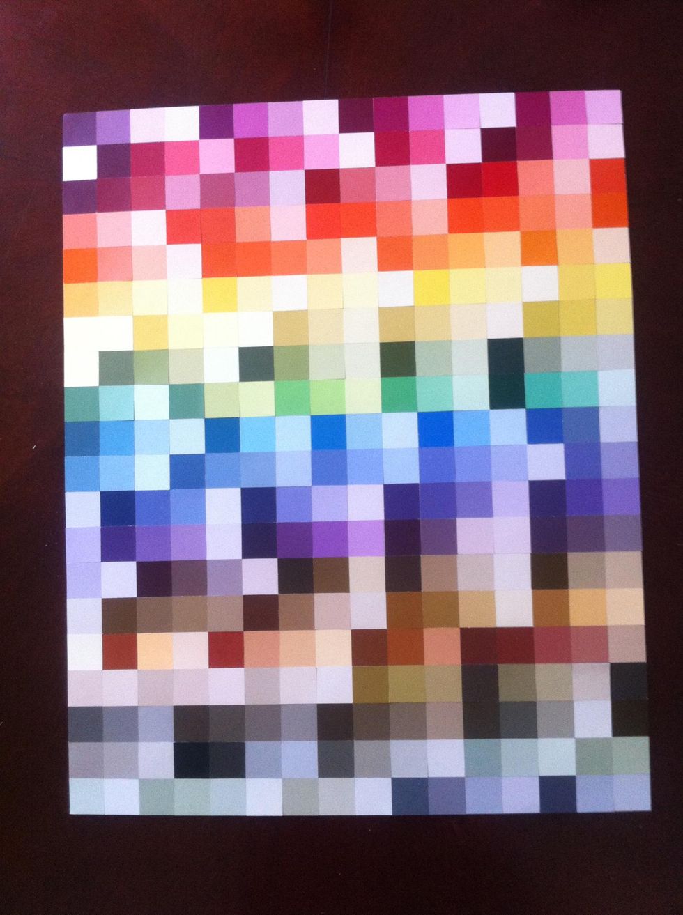 How to create paint swatch pixel art - B+C Guides