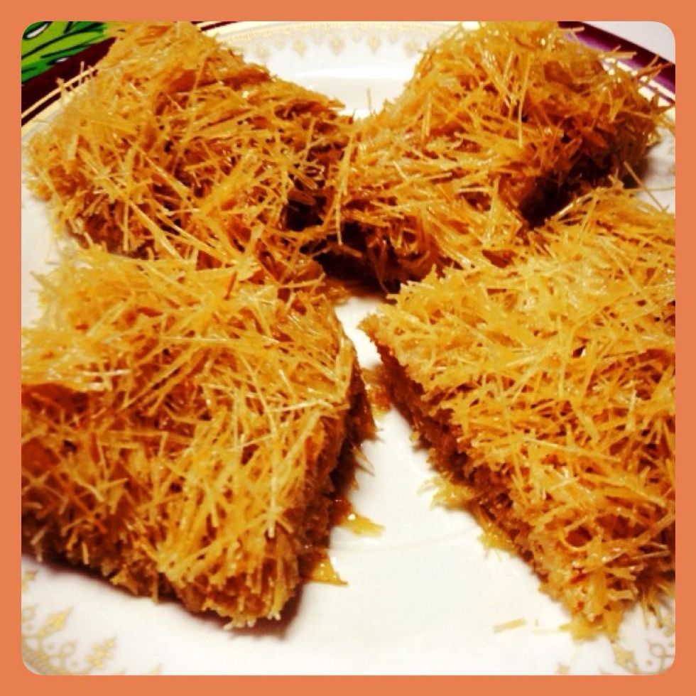 How to make dessert from dried wheat flour strings🌾🍯 - B+C Guides