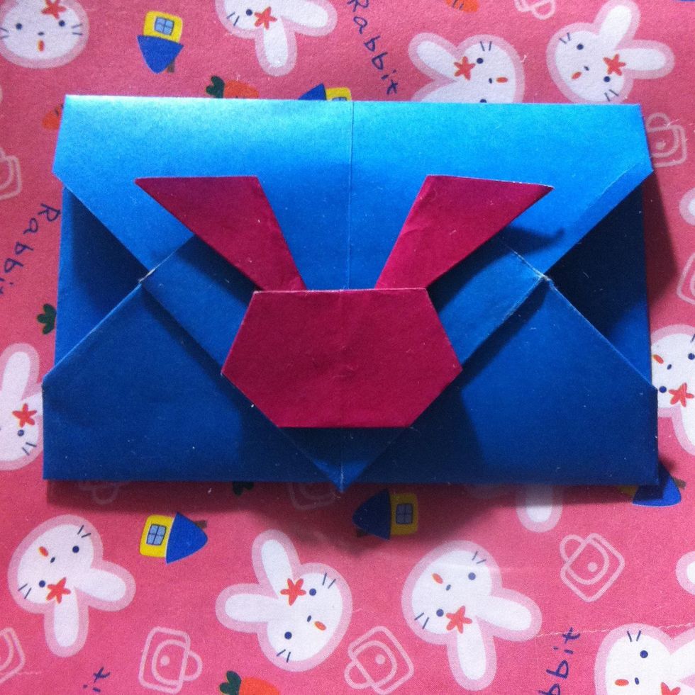 How to make origami bunny envelope - B+C Guides