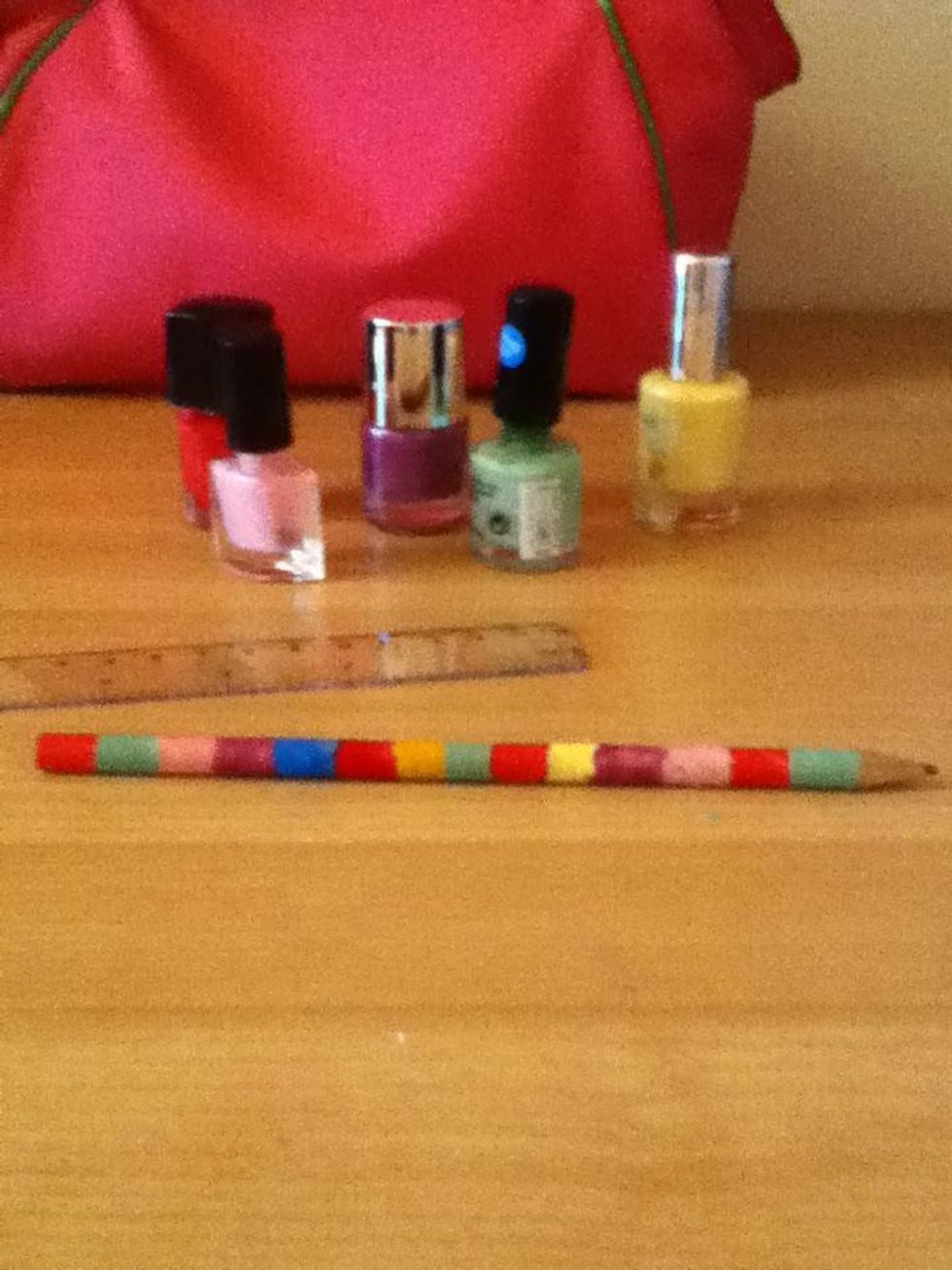 How to make a stripy pencil - B+C Guides