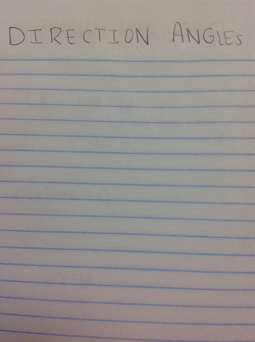 How to find a direction angle - B+C Guides