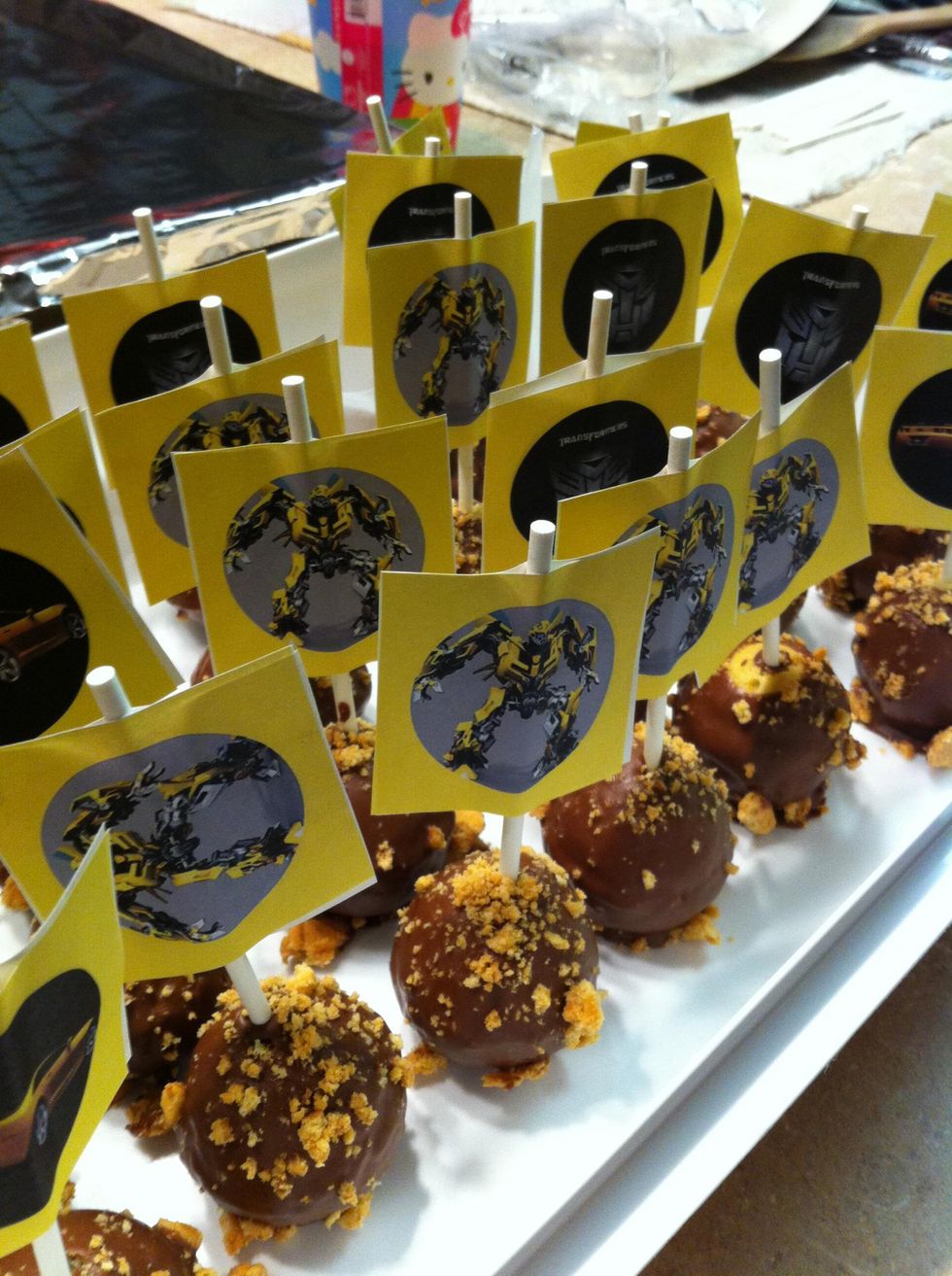 How to make transformer cake pops - B+C Guides