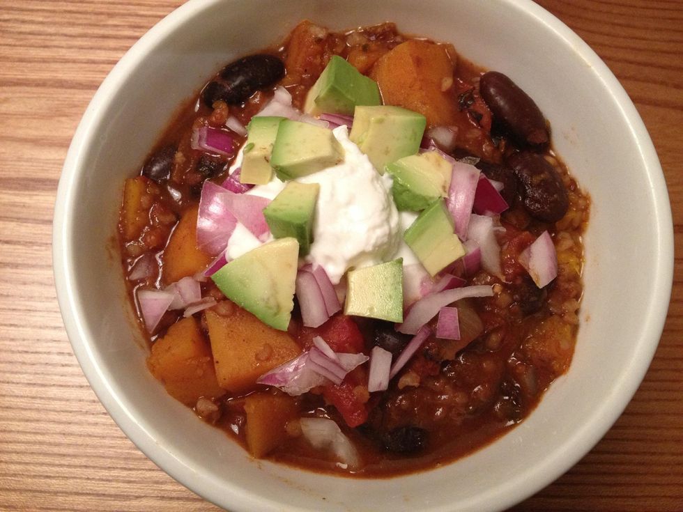 How to cook ayocote negro and butternut squash chili - B+C Guides