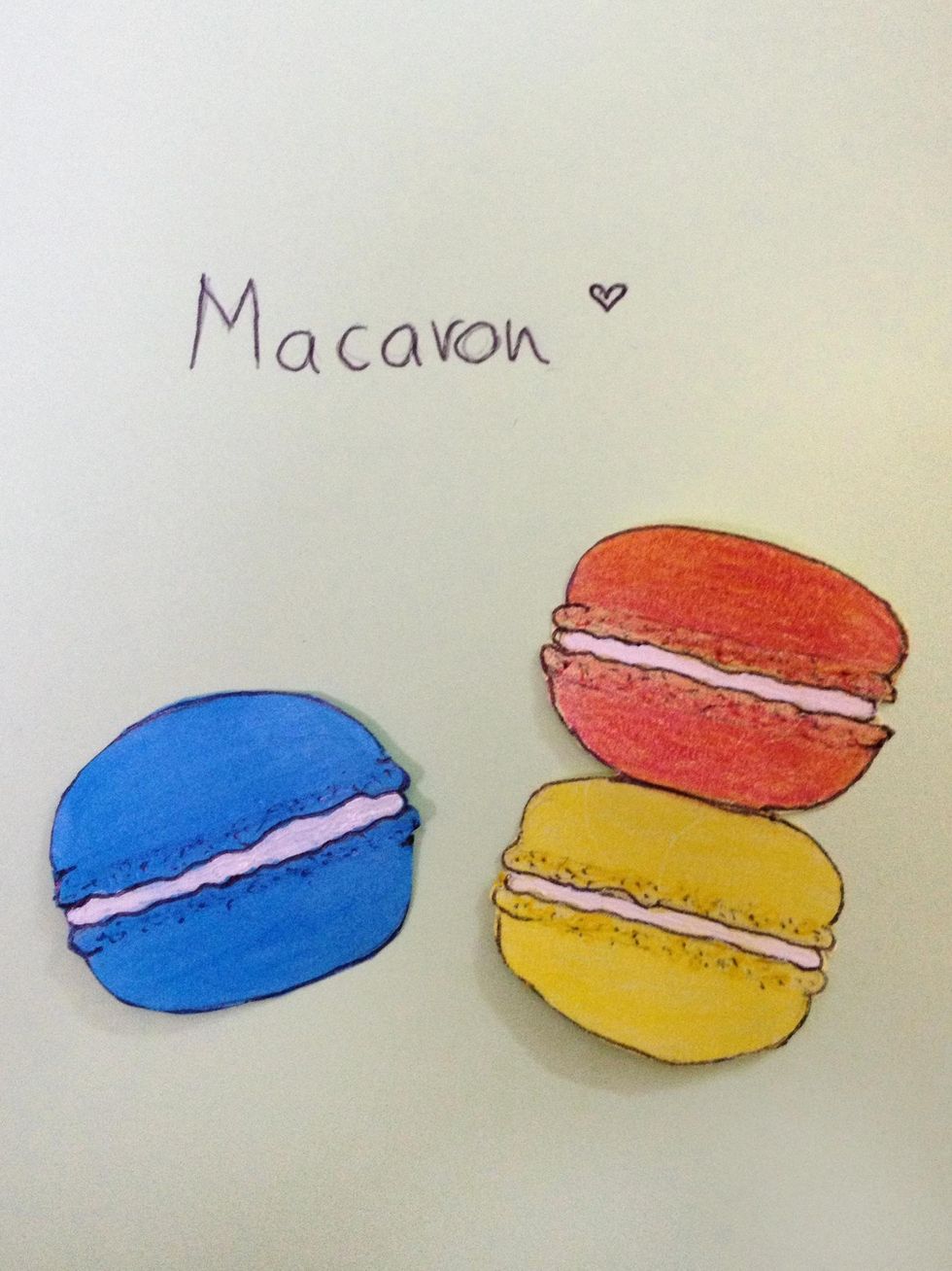 How to draw macaron 🎨 - B+C Guides