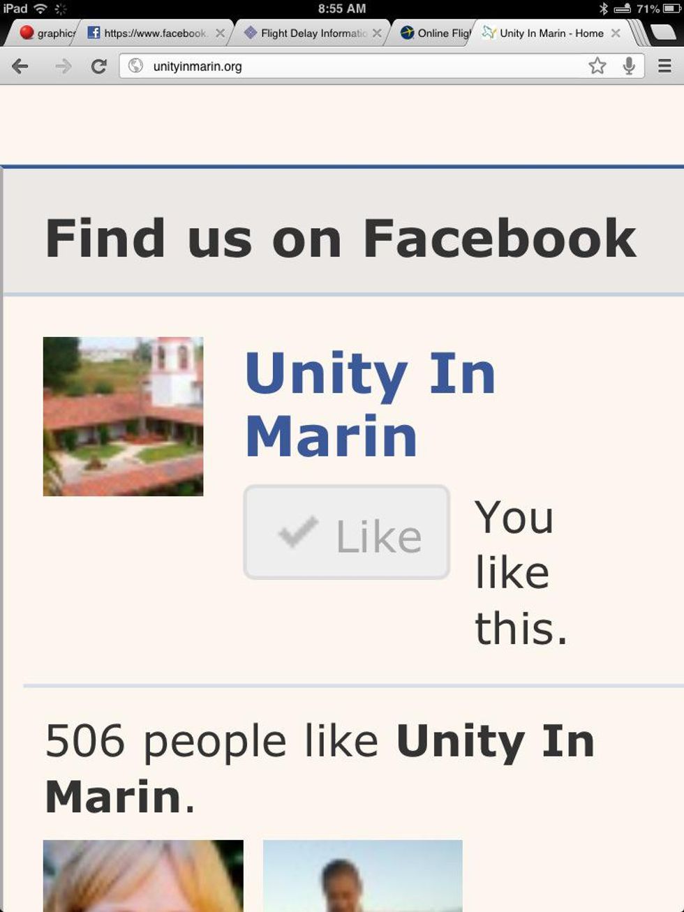 How to like unity in marin on facebook - B+C Guides