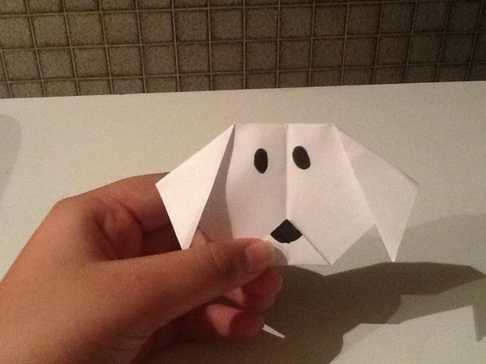 How to make origami - dog face - B+C Guides