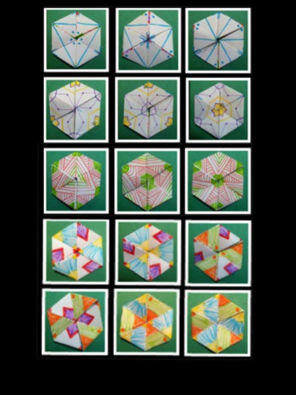 How to make your own hexa hexaflexagon;paper kaleidoscope - B+C Guides