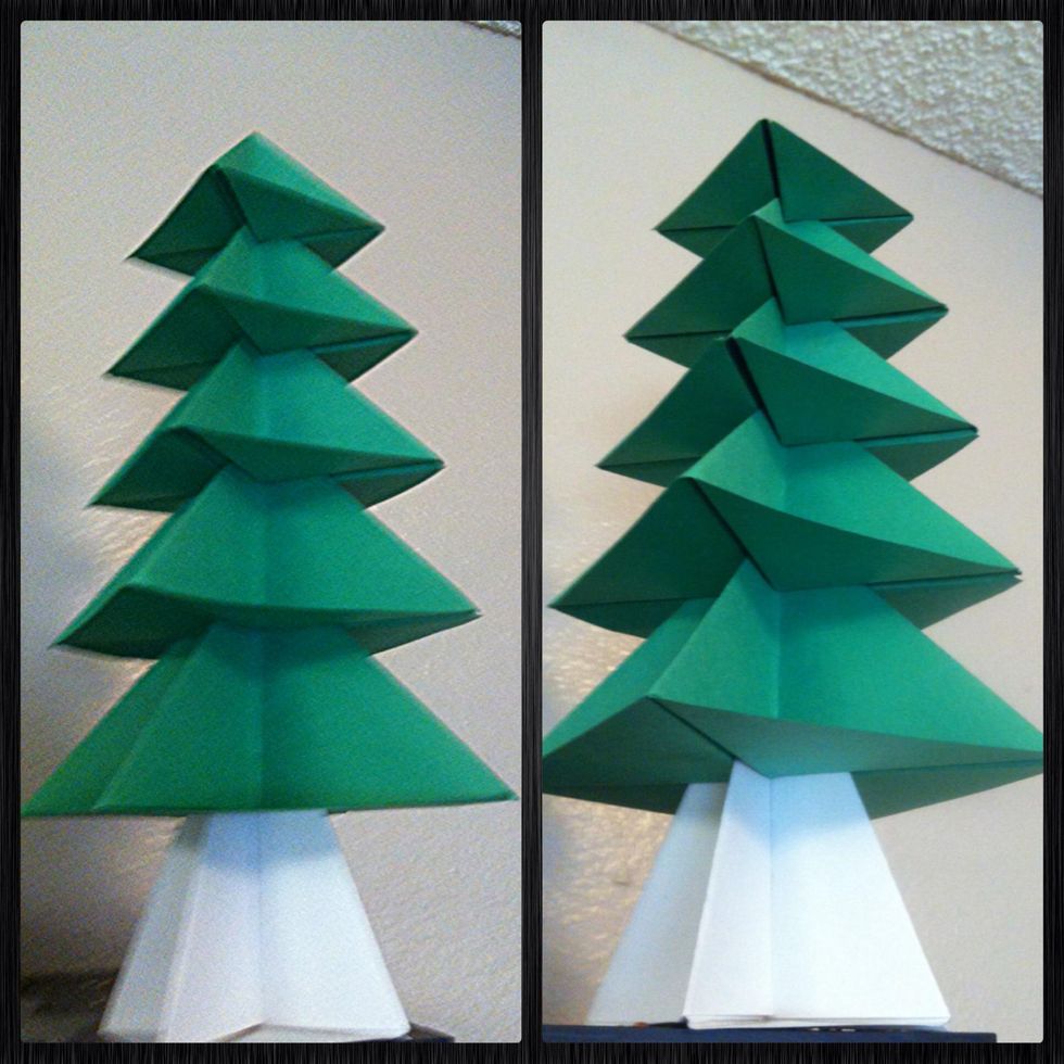 How to make an easy modular origami christmas tree - B+C Guides