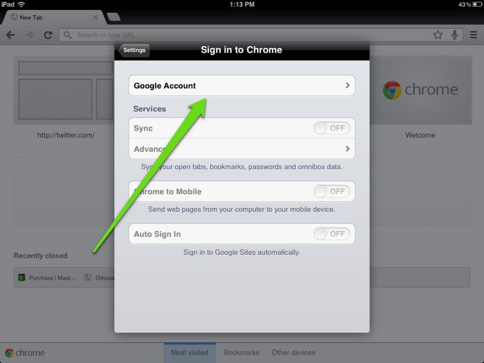 How to log in to google chrome app - B+C Guides