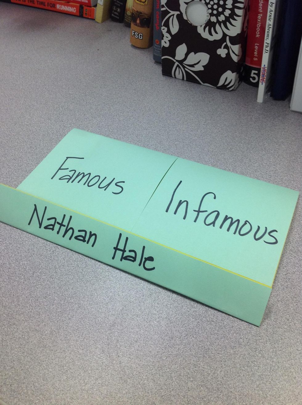 How to create a famous/infamous (matchbook) foldable - B+C Guides