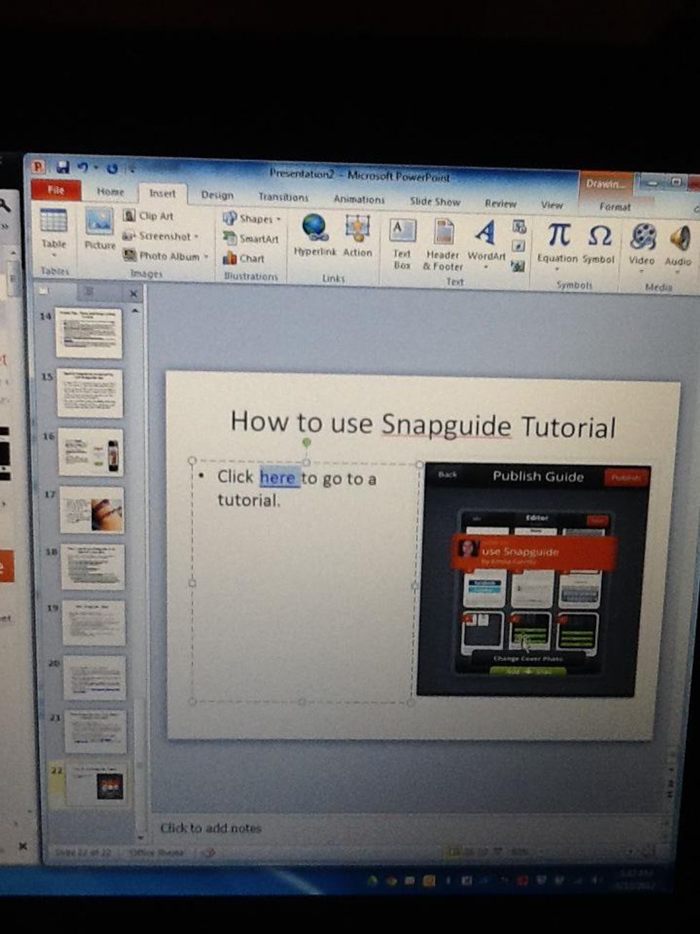 How to imbed a hyperlink in powerpoint - B+C Guides