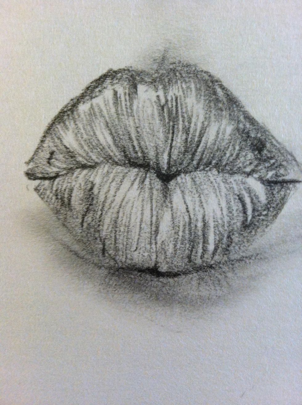 How to draw puckered lips - B+C Guides