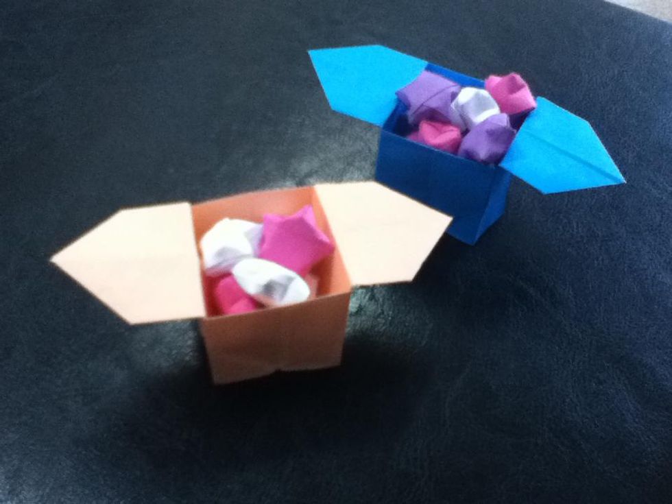 How to make an origami favor box/open container - B+C Guides