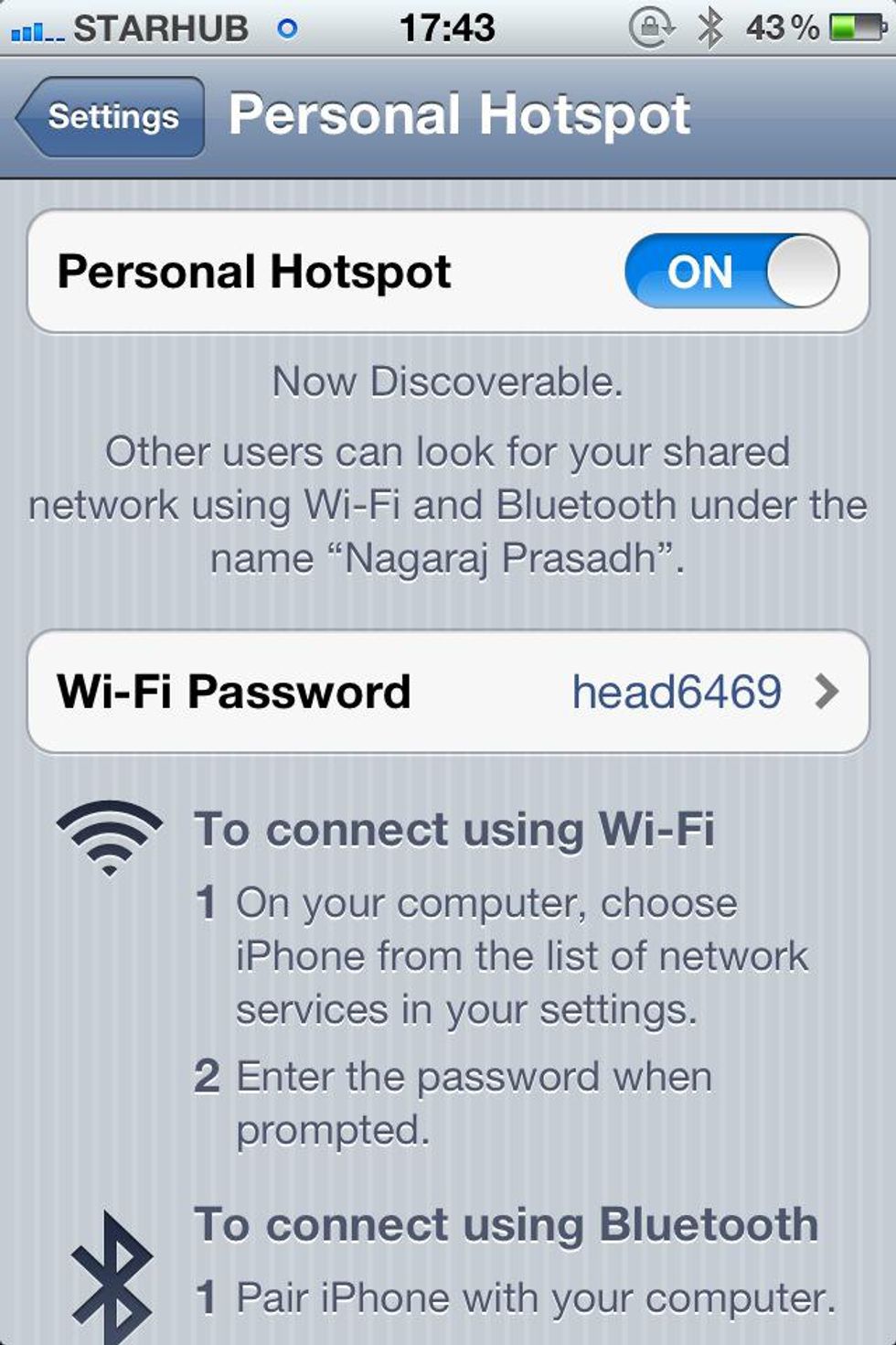How to share 3g or gprs connection on the iphone - B+C Guides