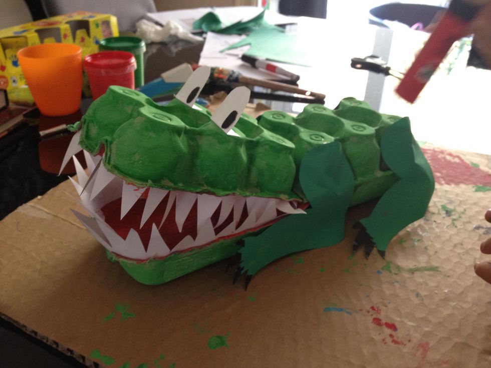 How to make a cardboard crocodile - B+C Guides