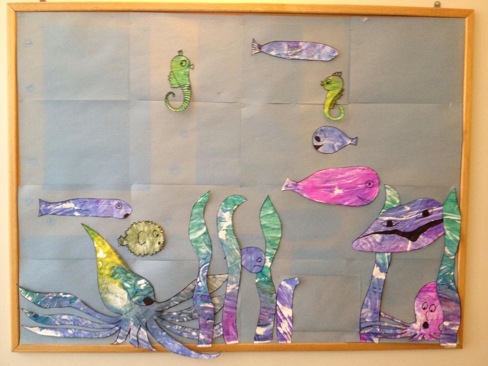 How to make a kids sea creature bulletin board - B+C Guides