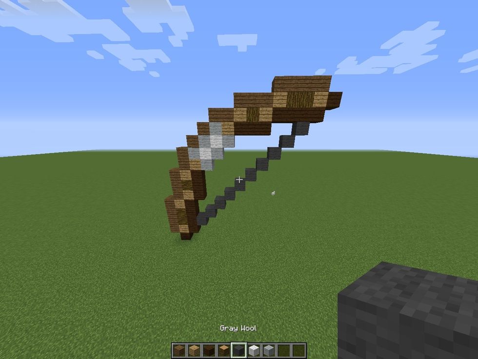 How to build bow pixel art in minecraft - B+C Guides