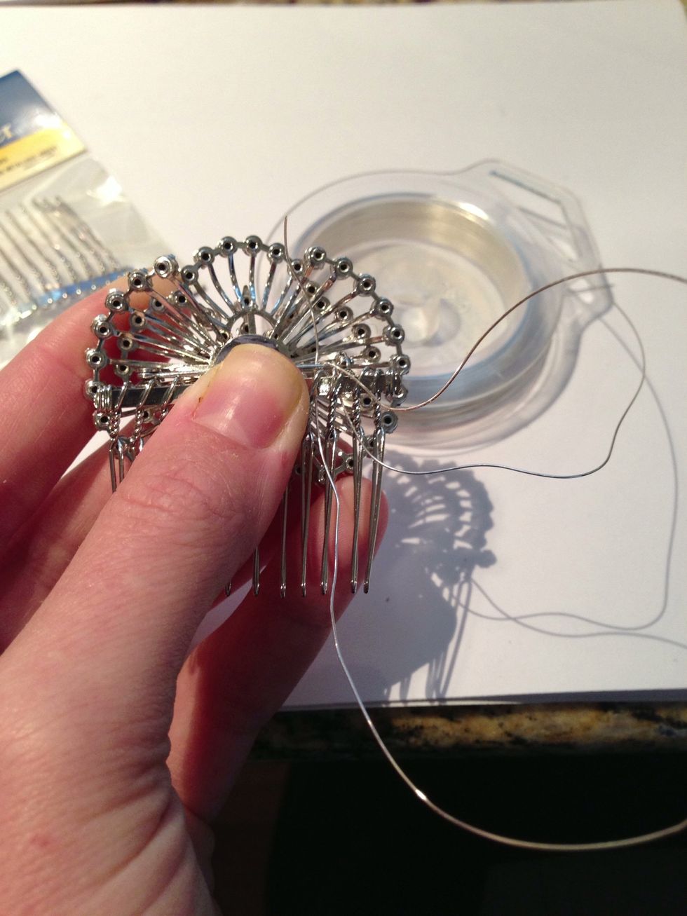 How to create a hair comb from a vintage brooch - B+C Guides