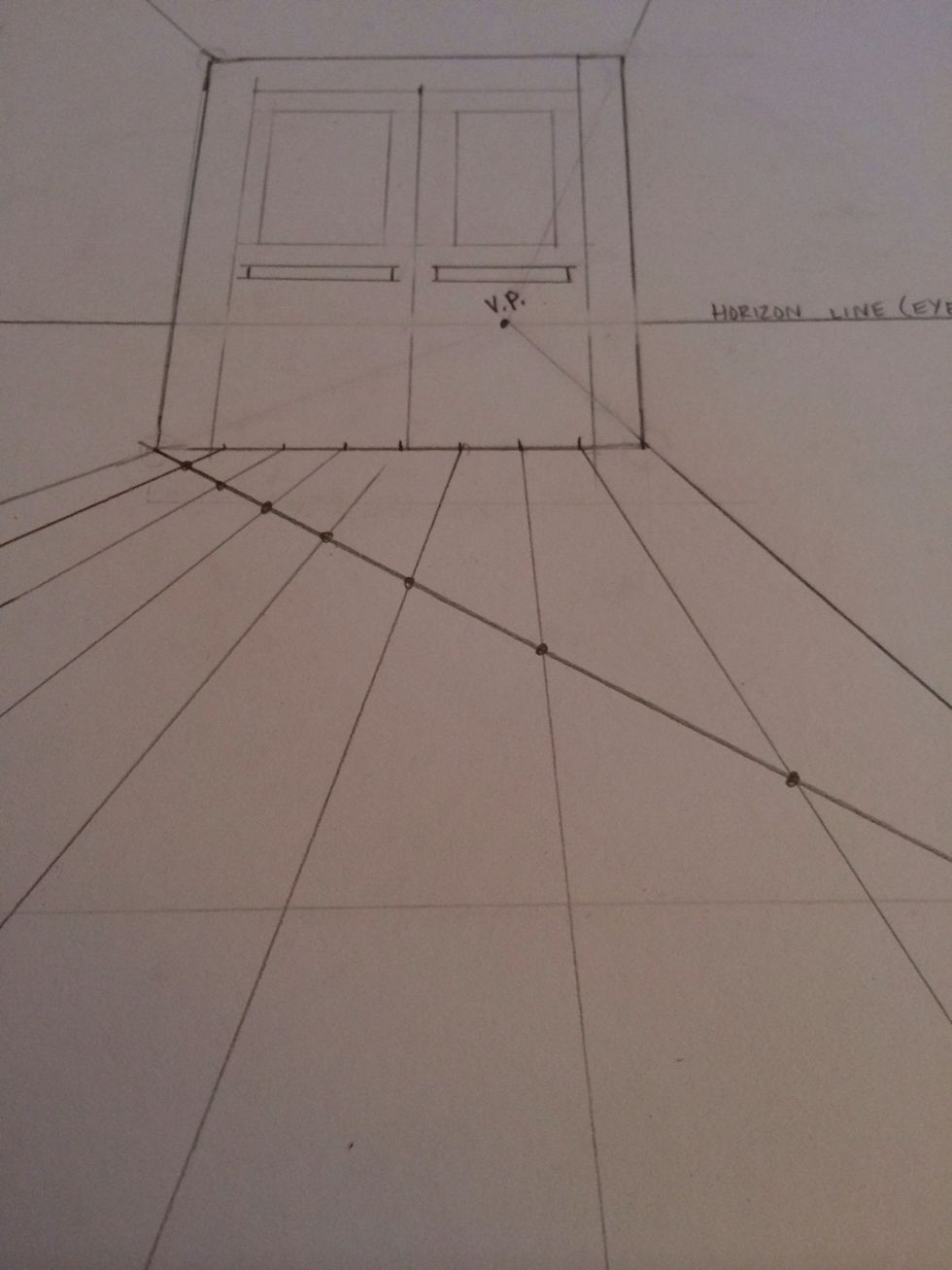 How to draw a hallway in 1-point perspective, part 2 - B+C Guides
