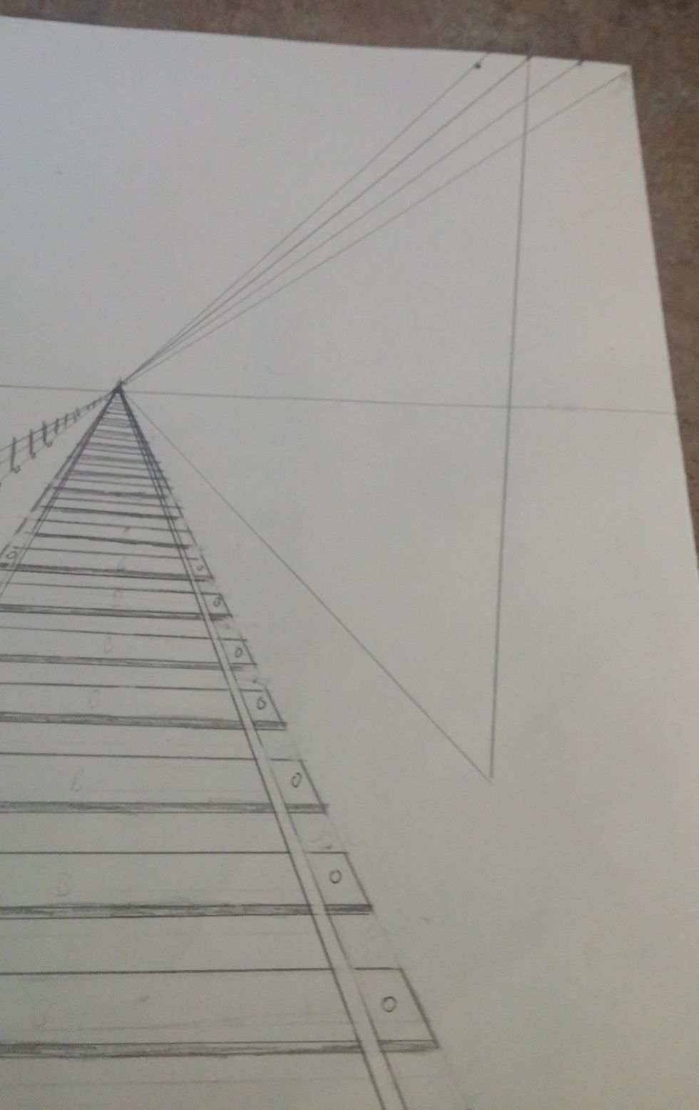 How to draw a 1-point perspective railroad - B+C Guides
