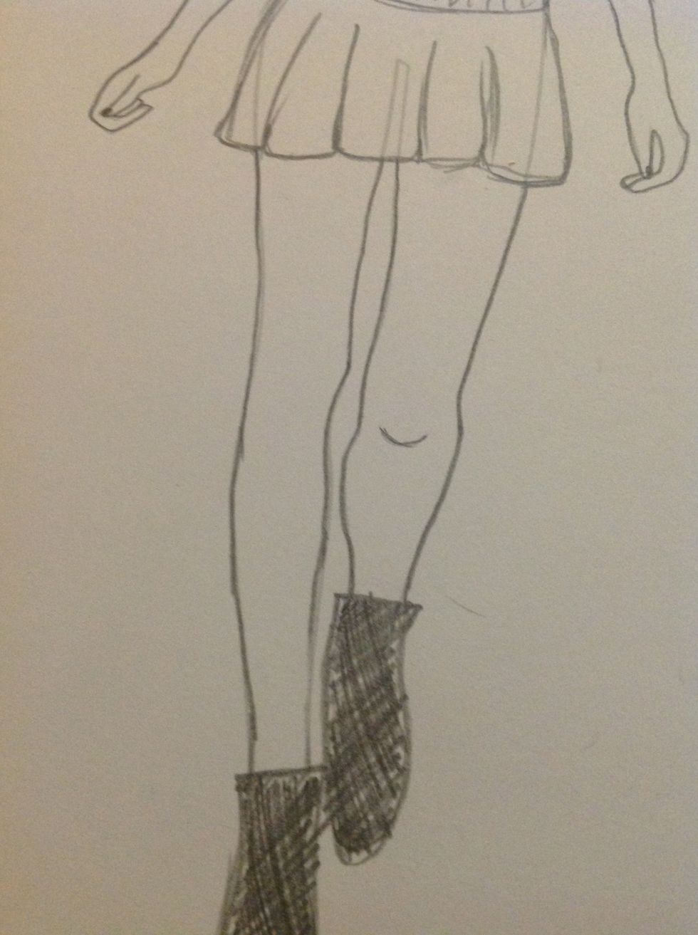 How to draw fishnet tights - B+C Guides