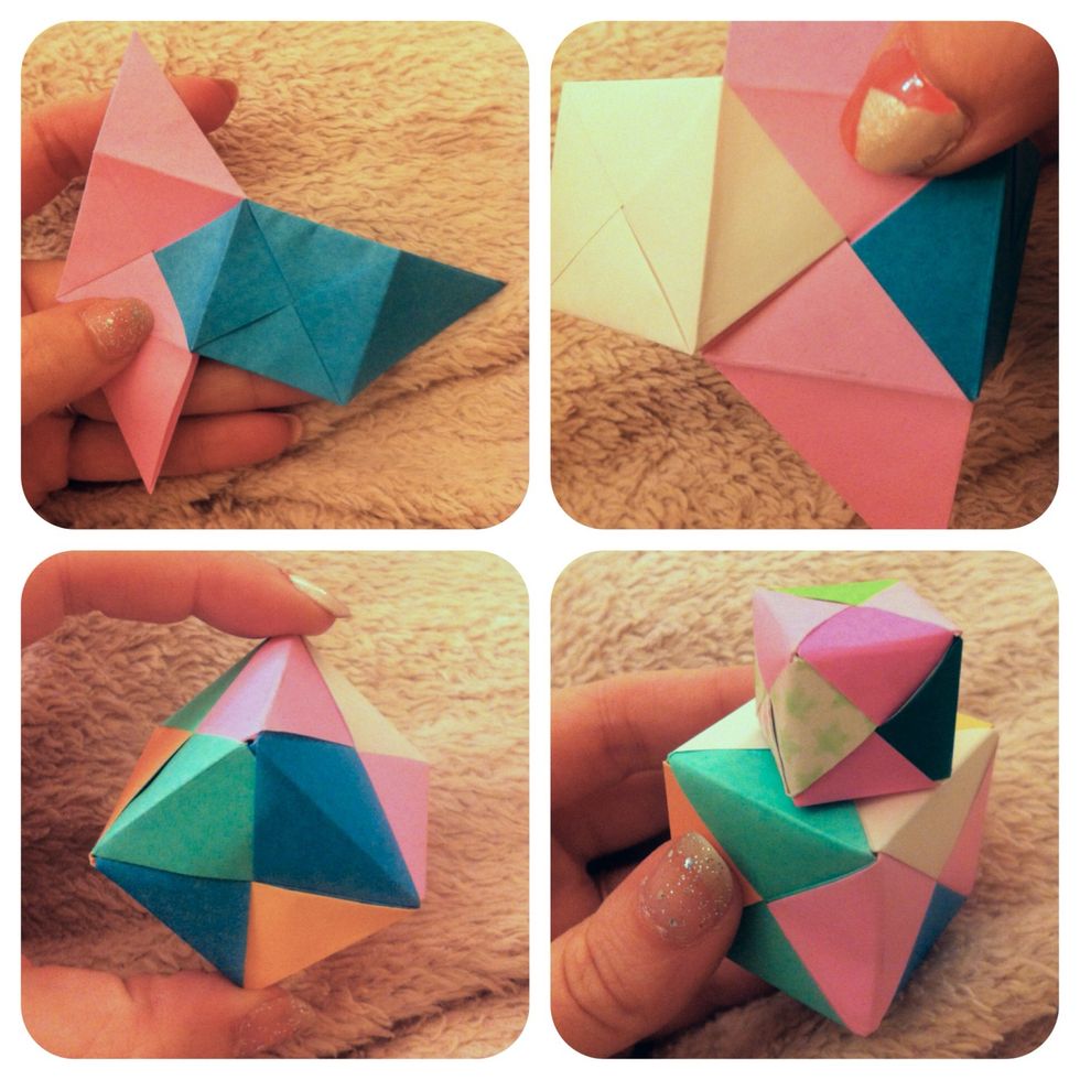 How to make origami sonobe cube - B+C Guides