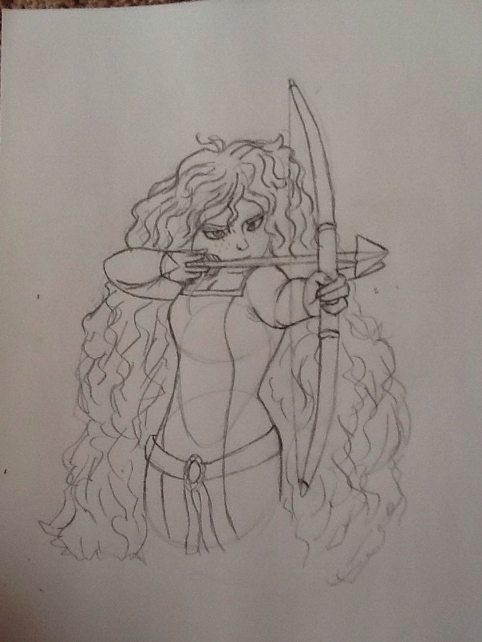 How to draw merida from brave - B+C Guides