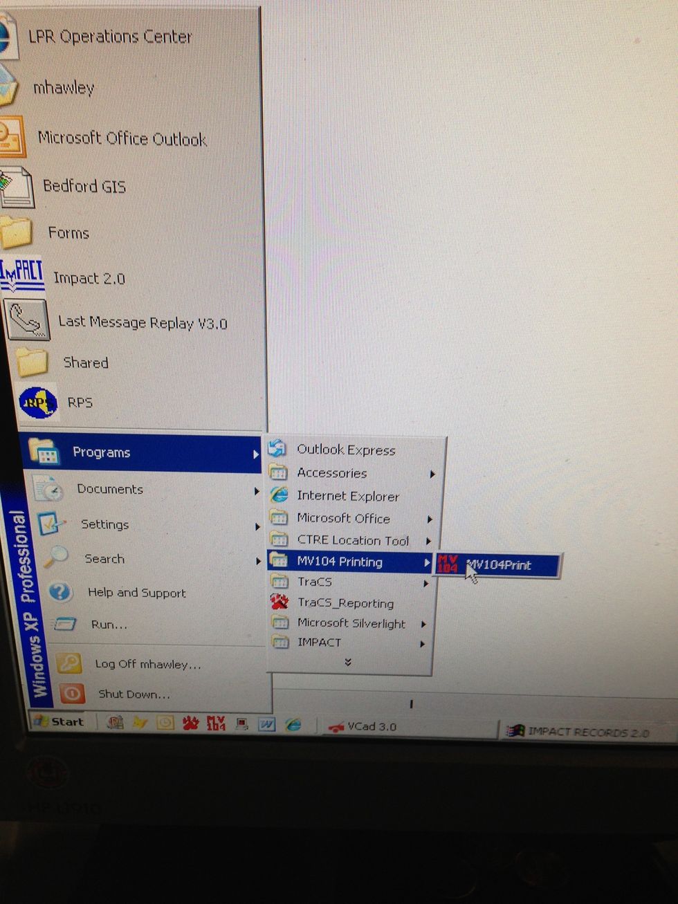 How to print tracs mv104 - B+C Guides