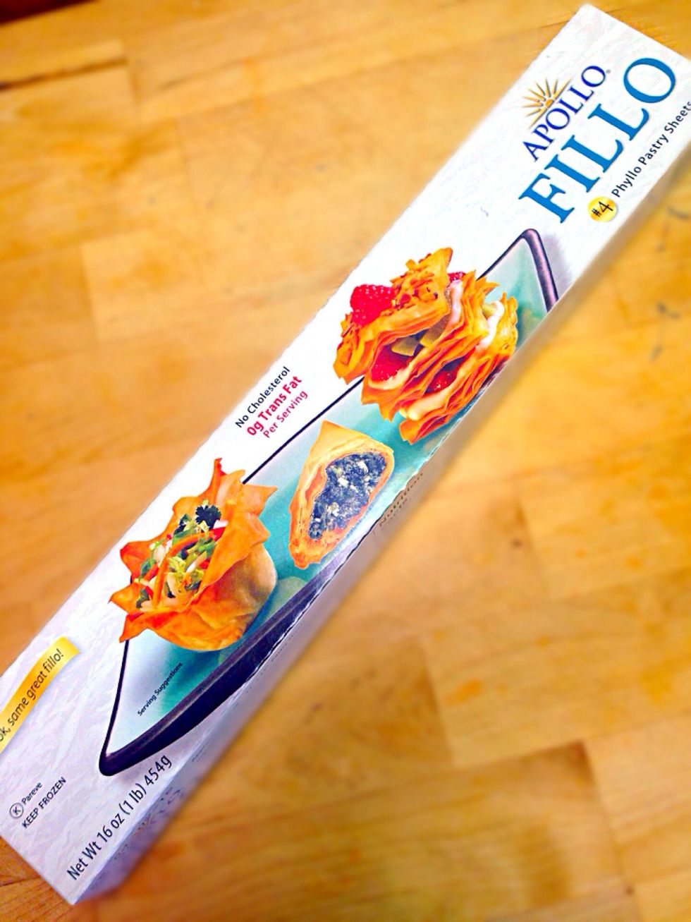 Open the phyllo sheets beside you and have large work place - B+C Guides