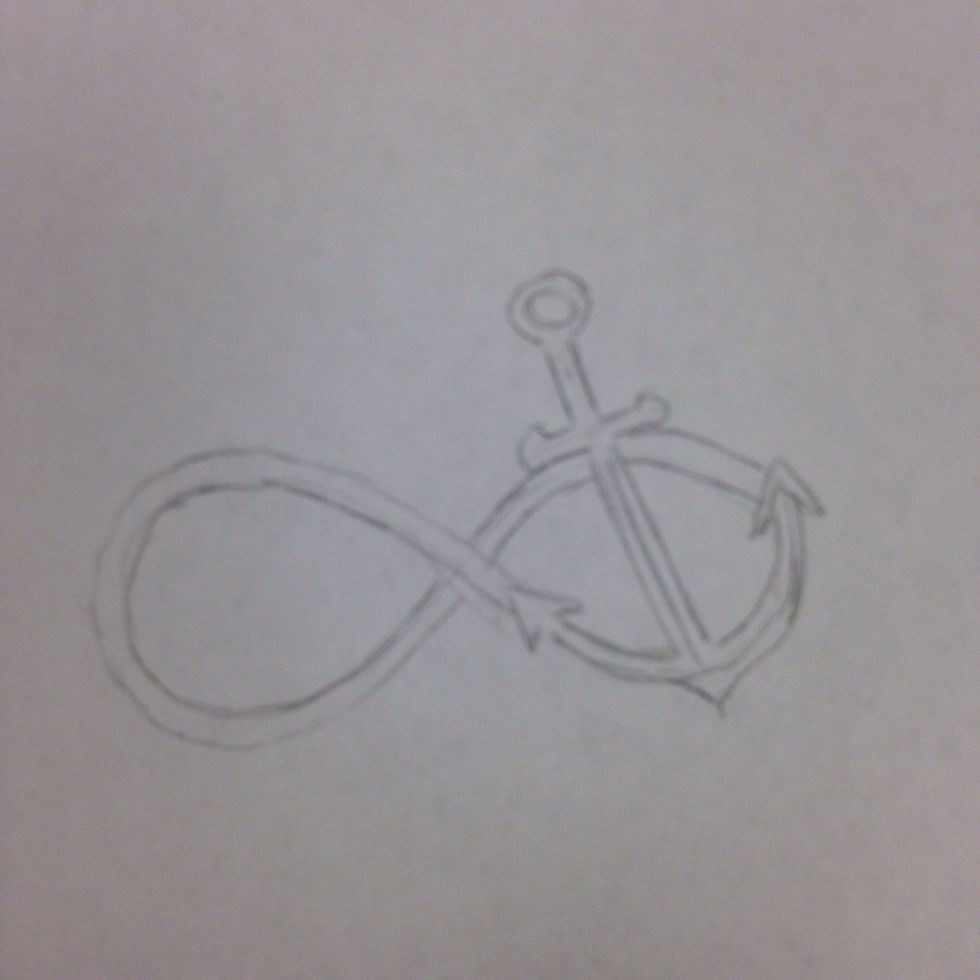 How to draw an anchor infinity sign - B+C Guides