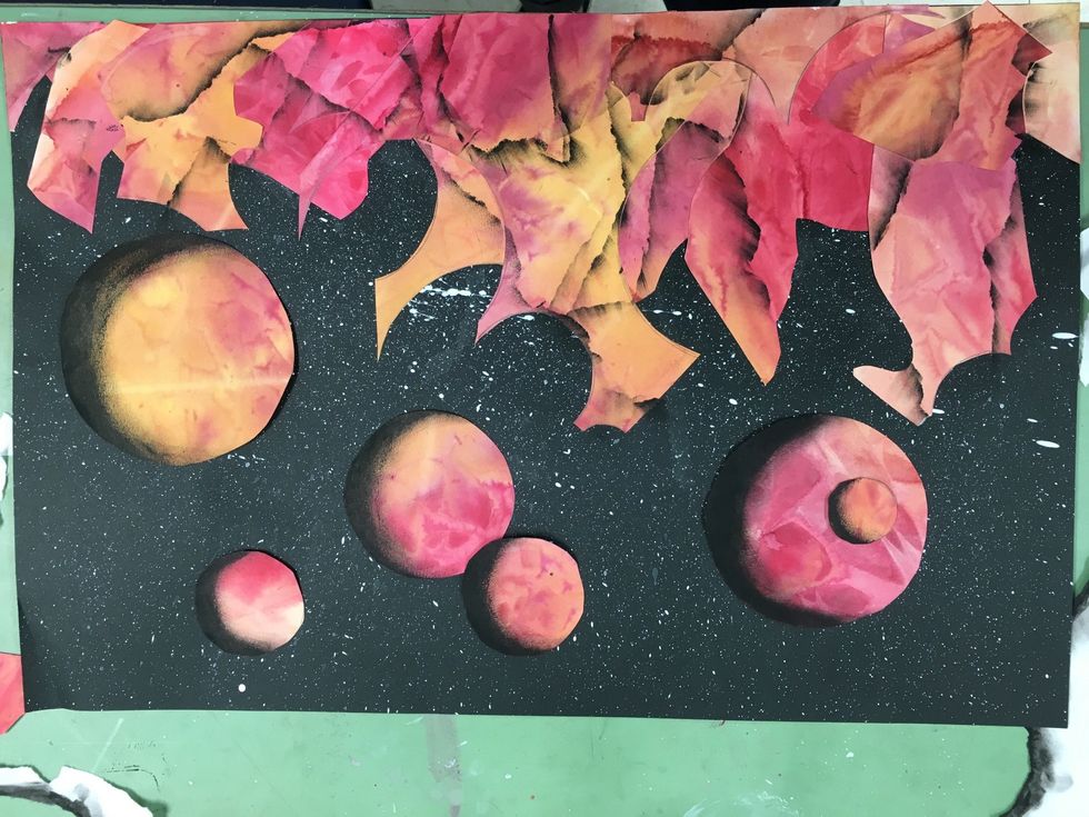 How to make an outer space collage - B+C Guides