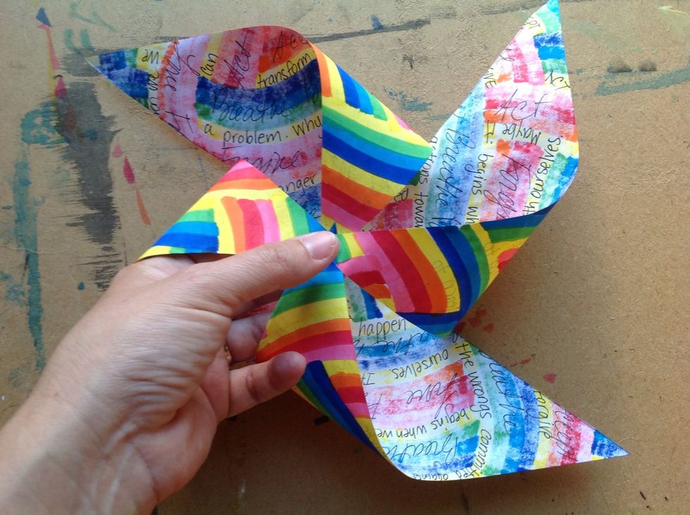 How to make a pinwheel for peace - B+C Guides