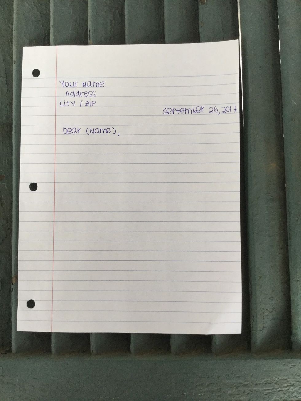 How to write a letter - B+C Guides