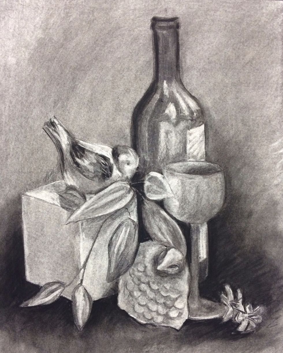 How to create a reductive charcoal drawing. - B+C Guides
