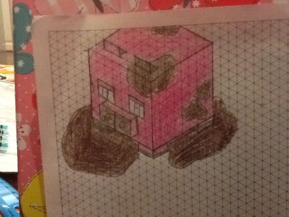 How to draw an isometric cube animal - B+C Guides